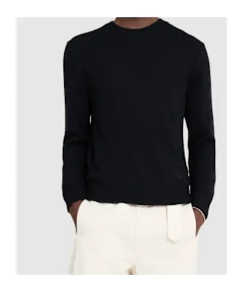 JIL SANDER Wool Crewneck Sweater - Black