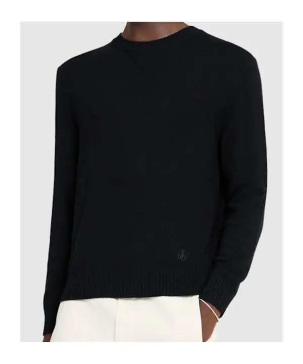 JIL SANDER Wool Crewneck Sweater - Black