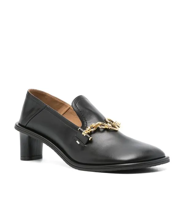 Stella McCartney Chain Detail High Heel Loafers