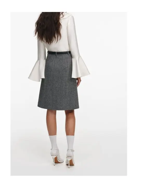 SELF-PORTRAIT Ruffled Bell Sleeve Blouse