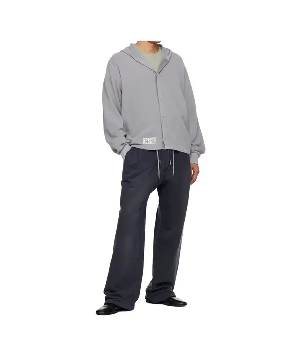 WOOYOUNGMI Open Front Hooded Sweatshirt