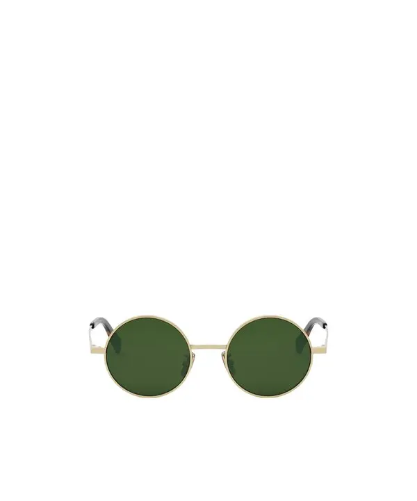 Celine Round Logo Sunglasses - Green