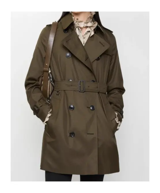 Burberry Double-breasted Trench Coat - Juniper Green