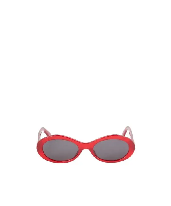 Off-White Oval Full Frame Sunglasses - Gray