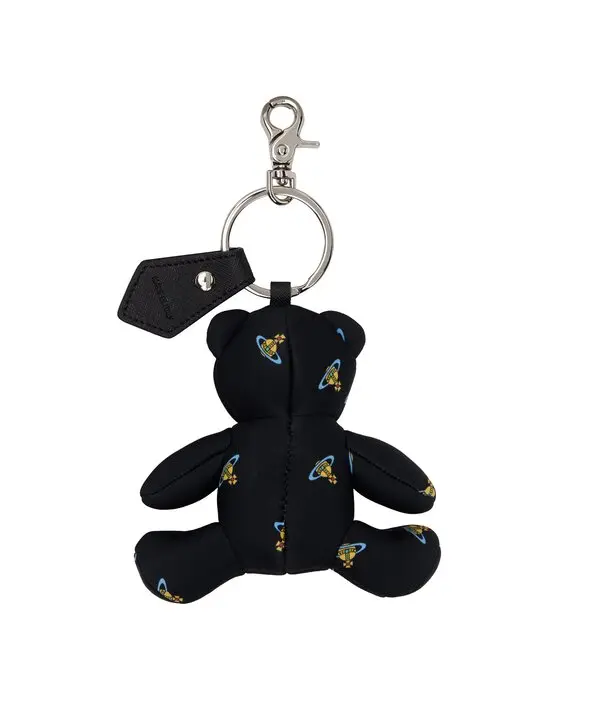 VIVIENNE WESTWOOD Bear Keychain With Logo Pattern