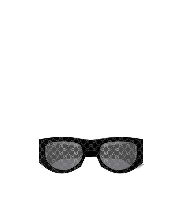 Gucci Rectangular Frame Sunglasses - Black
