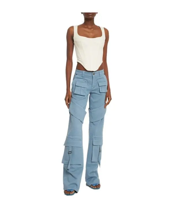 Blumarine Canvas Cargo Pants