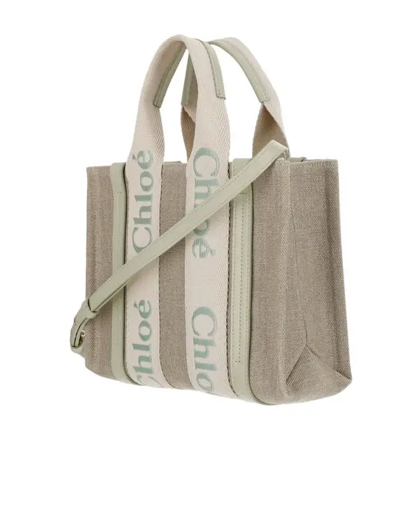 Chloé Woody Small Tote Bag - Nude