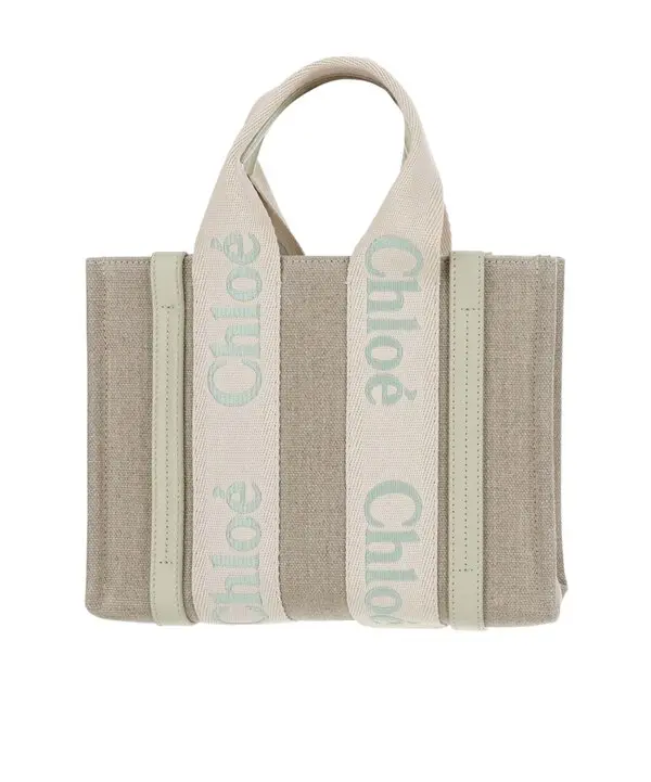 Chloé Woody Small Tote Bag - Nude