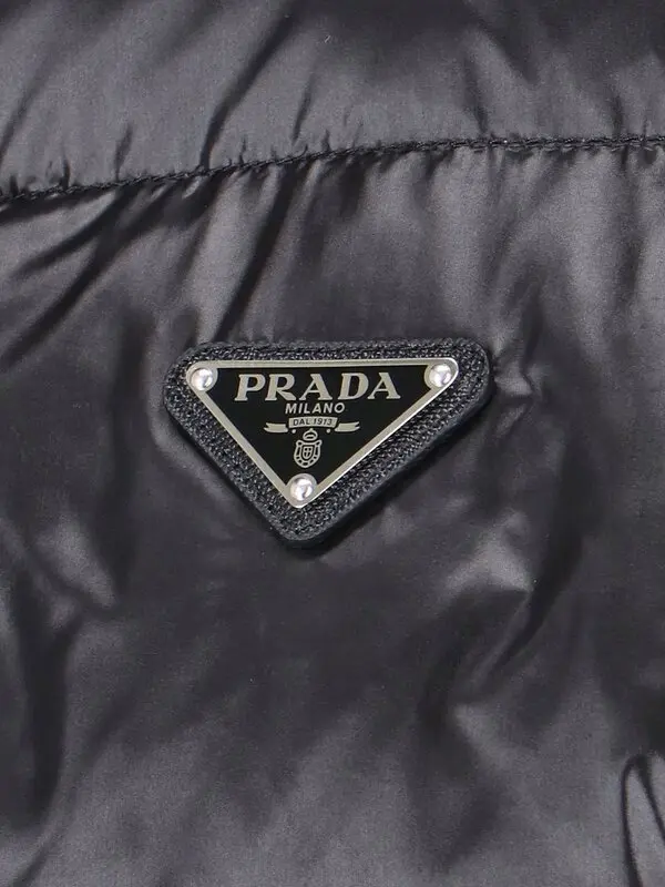 Prada Convertible High-neck Down Jacket
