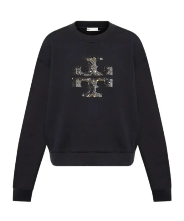 Tory Burch Logo Embroidered Sweatshirt