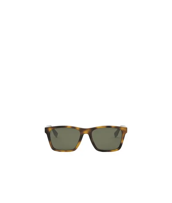 Fendi Full Frame Rectangular Sunglasses - Havana