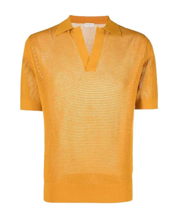 Dries Van Noten Short-sleeved Knitted Polo Shirt