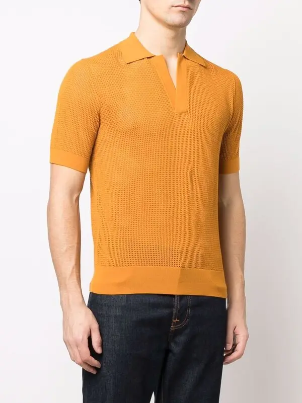Dries Van Noten Short-sleeved Knitted Polo Shirt