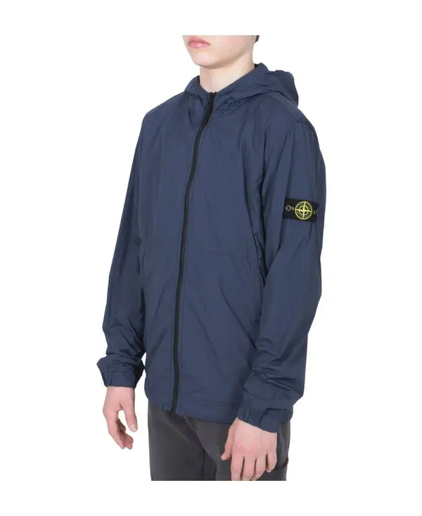 Stone Island Zip-front Hooded Rain Jacket