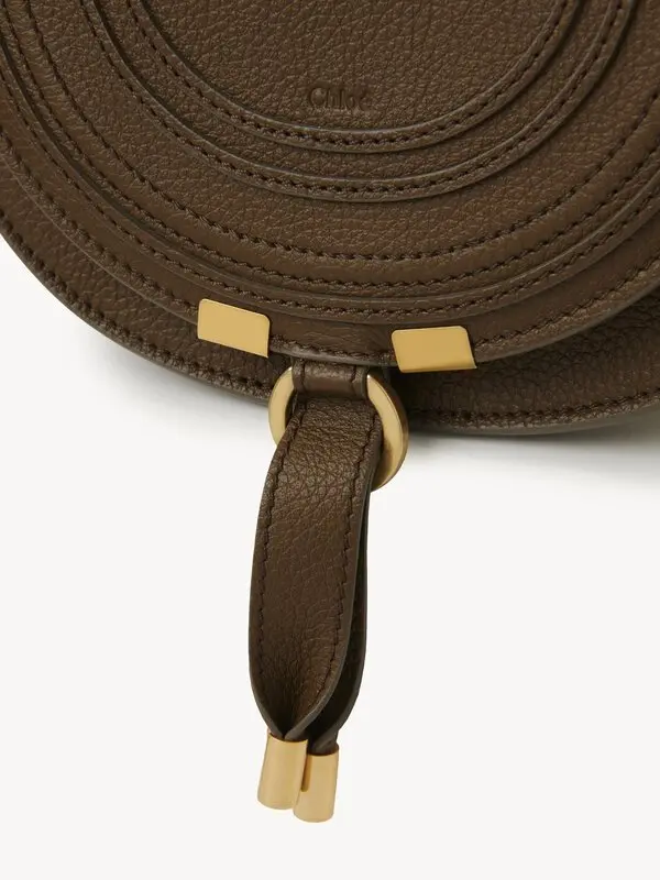Chloé Marcie Foldover Small Saddle Bag - Deep Khaki