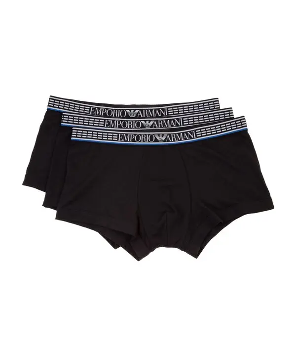 Emporio Armani Logo-print Boxer Briefs - Black