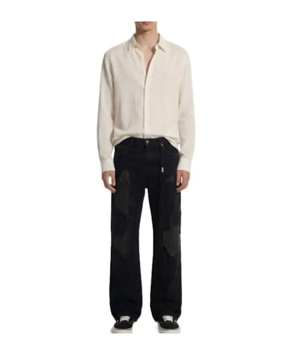 ANN DEMEULEMEESTER Andre Tonal Striped Classic Shirt