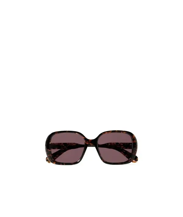 Chloé Square Frame Sunglasses With Geometric Frame - Gray