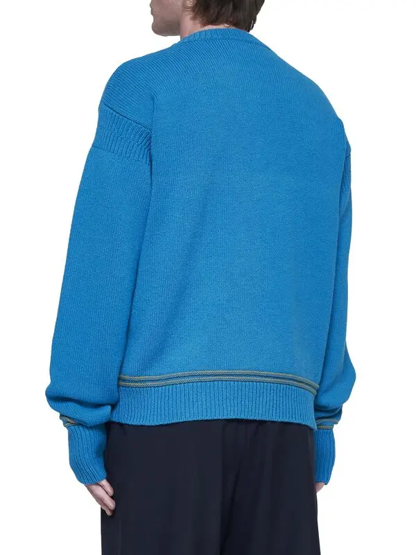 Marni Logo Intarsia Knit Pullover