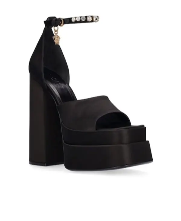 Versace Buckle High-heeled Platform Sandals