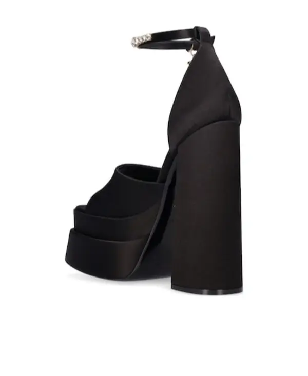 Versace Buckle High-heeled Platform Sandals