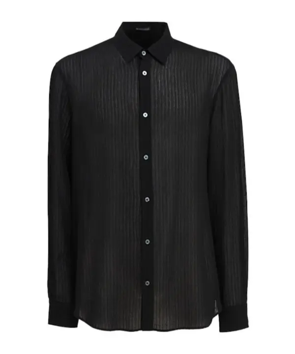 ANN DEMEULEMEESTER Andre Tonal Striped Classic Shirt