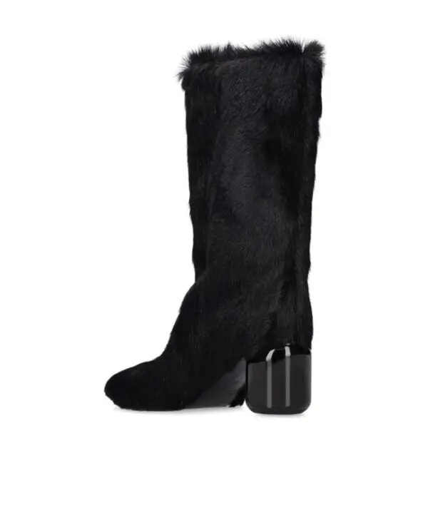 JIL SANDER Long Hair Ankle Boots