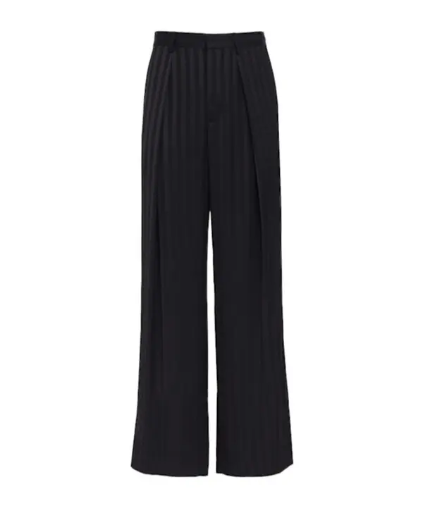 ANN DEMEULEMEESTER Wide Leg Pleated Trousers