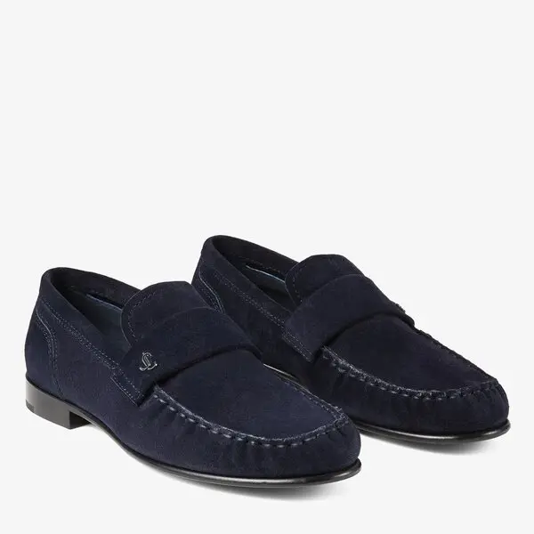 JIMMY CHOO Round Toe Loafers - Black