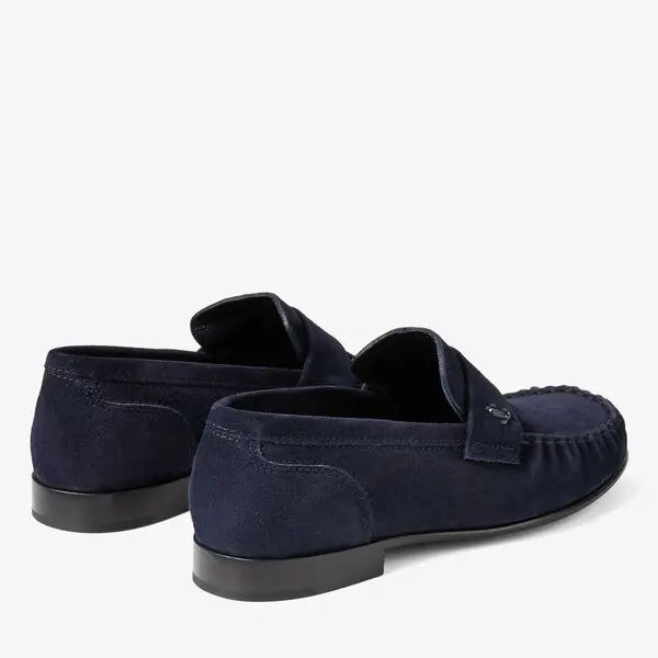 JIMMY CHOO Round Toe Loafers - Black