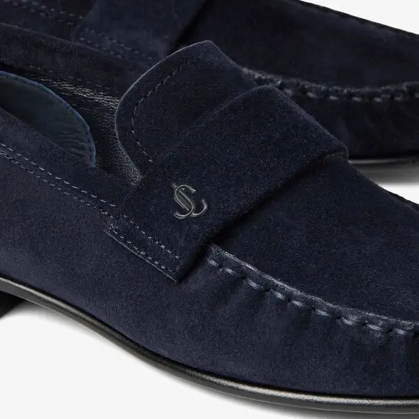 JIMMY CHOO Round Toe Loafers - Black