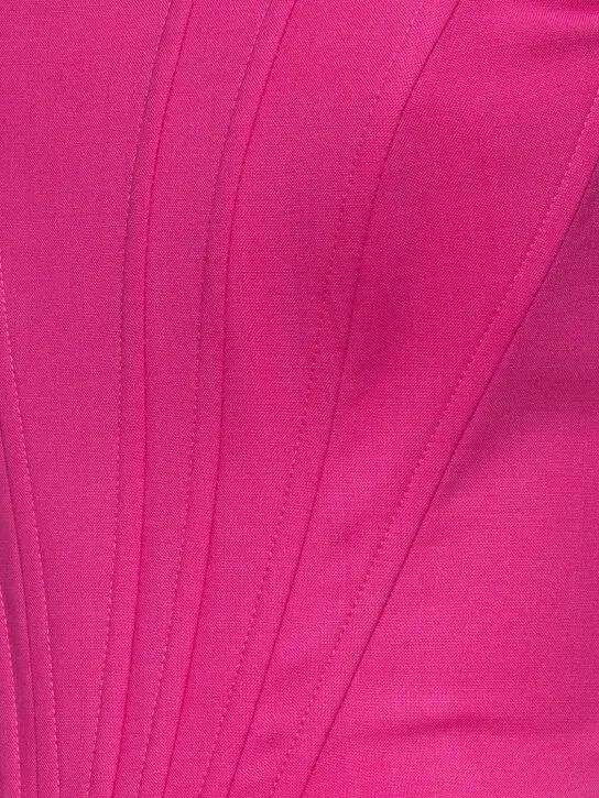 Giuseppe Di Morabito Double Twisted Wool Corset Top - Pink