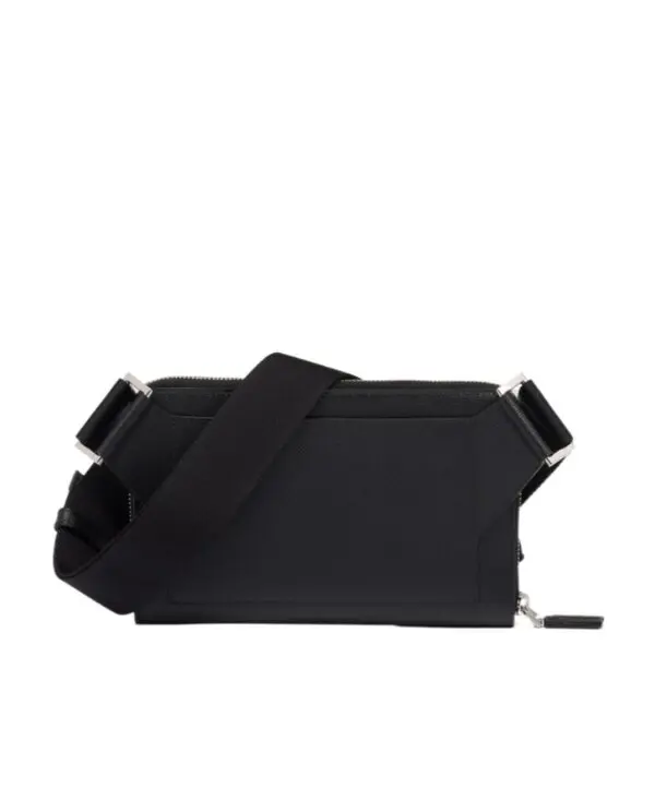 Prada Saffiano Leather Shoulder Bag - Black