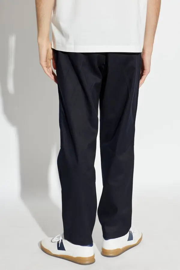 Paul Smith Tapered Trousers With Logo Patch