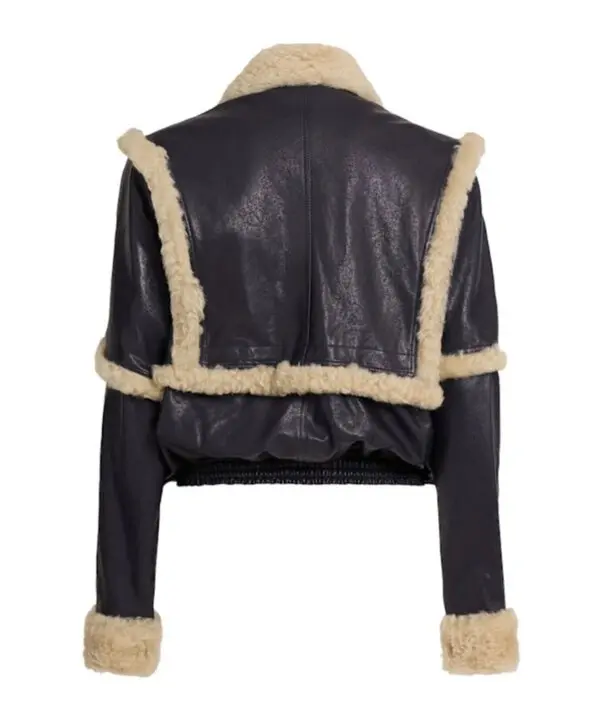 Magda Butrym Leather Shearling Jacket