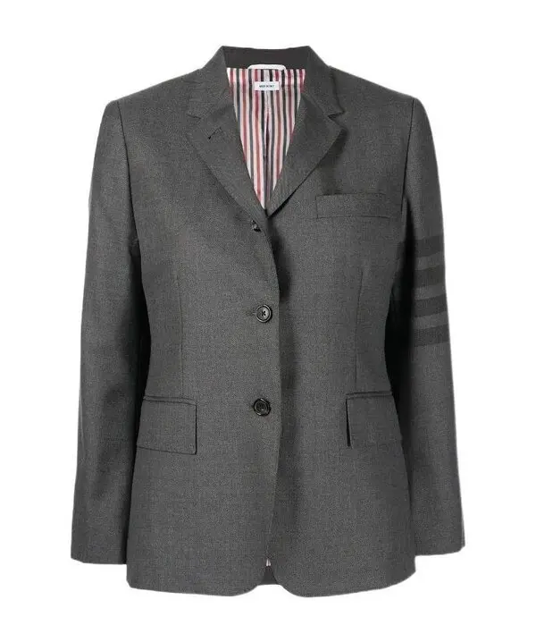 Thom Browne 4-bar Single Breasted Blazer - Medium Gray