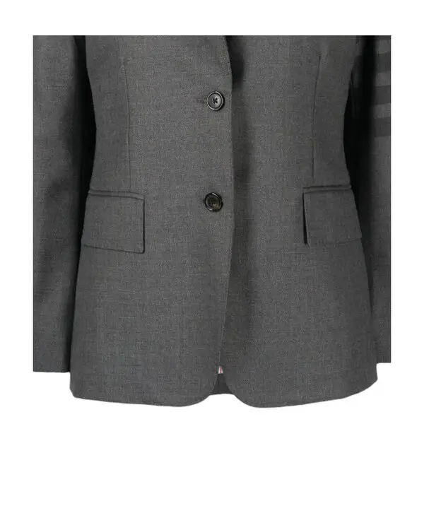 Thom Browne 4-bar Single Breasted Blazer - Medium Gray