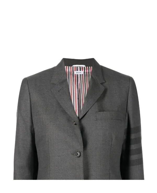 Thom Browne 4-bar Single Breasted Blazer - Medium Gray