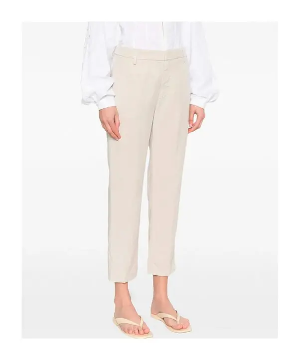 DONDUP Logo Detail Trousers - Nude