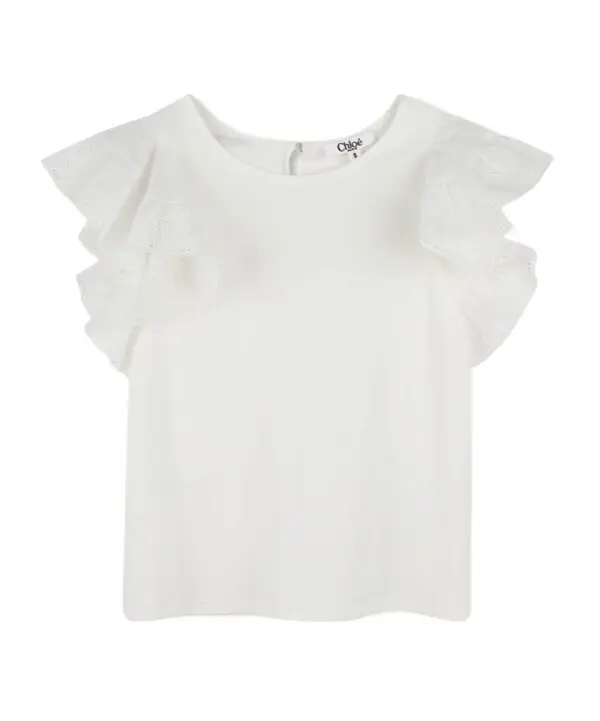 Chloé Ruffle Sleeve Blouse