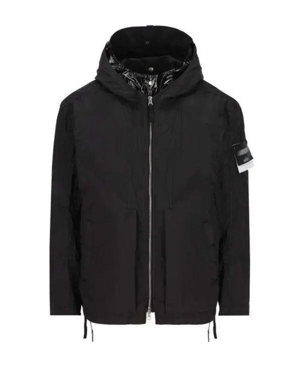 Stone Island Hooded Jacket With Logo Detail