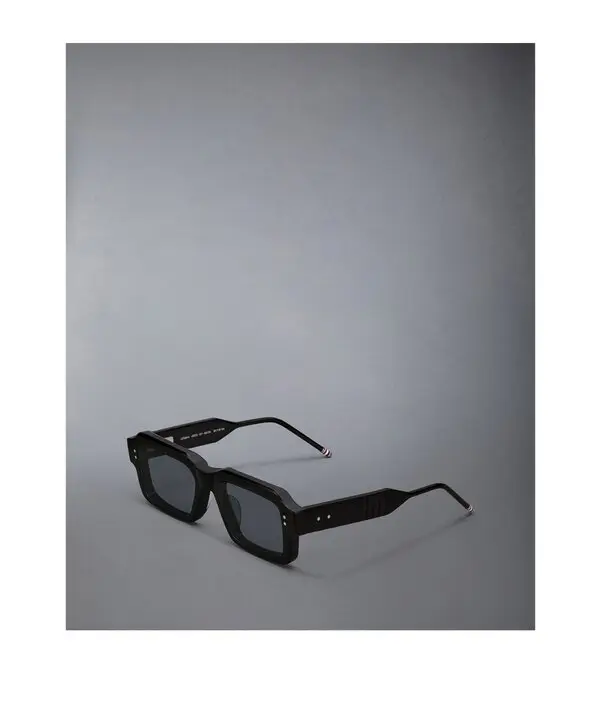 Thom Browne Rectangle Frame Sunglasses - Black