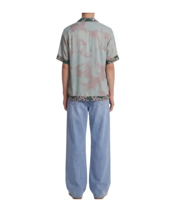 Dries Van Noten Carltone S/s Cupro Shirt - Gray