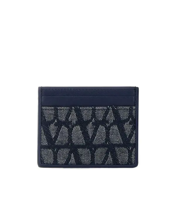 Valentino Garavani Logo Printed Card Case - Blue
