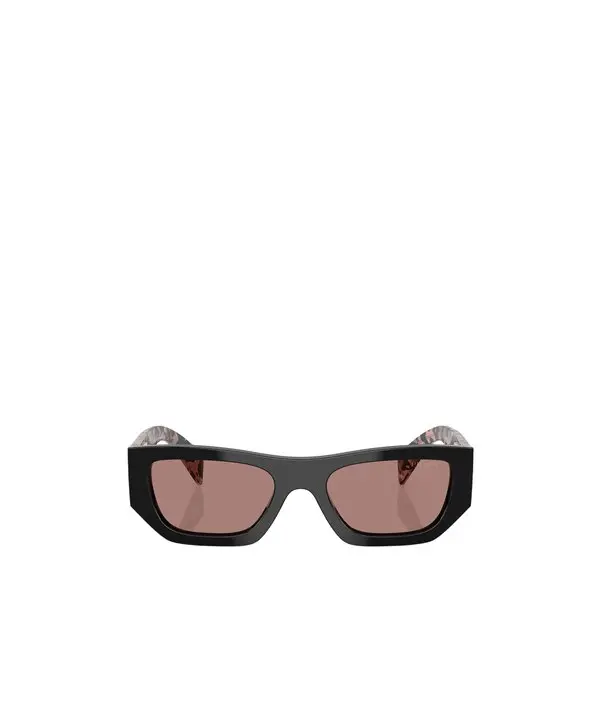 Prada Rectangular Frame Sunglasses - Black