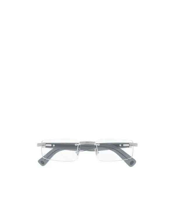 Cartier Rimless Rectangle Eyeglasses - Silver