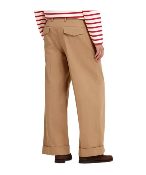 Valentino Garavani Cotton Gabardine Tailored Wide Leg Pants