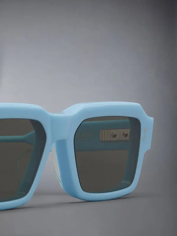 Thom Browne Rectangle Frame Sunglasses - Light Blue