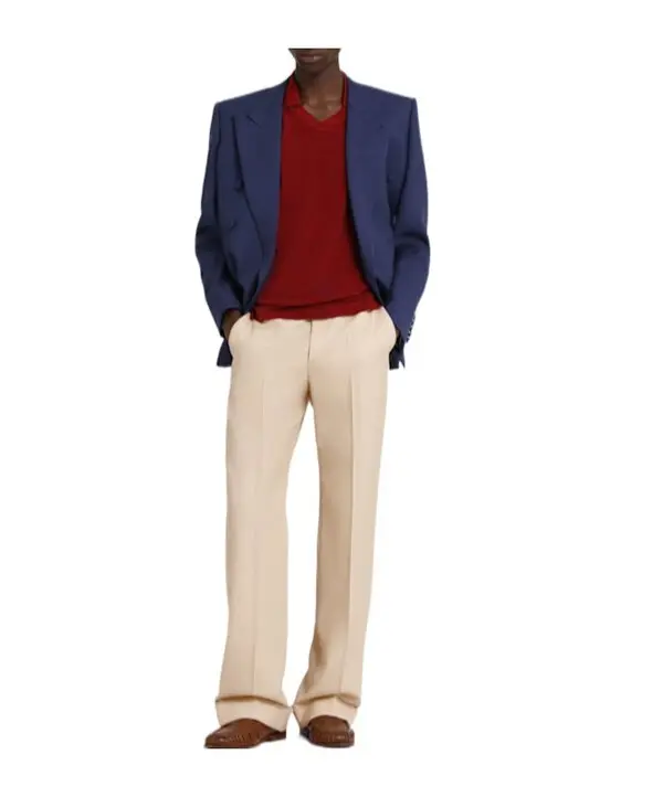 Valentino Garavani Wool Gabardine Formal Pants